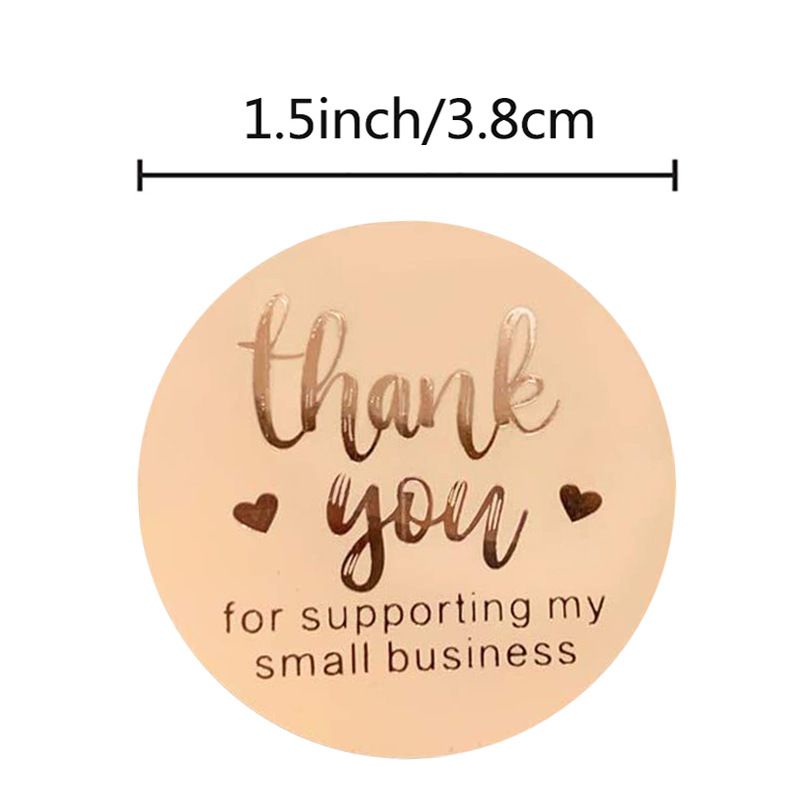 Thank You Sticker (50pcs) Stiker Terima Kasih Packaging Box Paper Beg ...