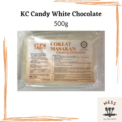 KC Candy Cooking White Chocolate / Coklat Masakan Putih KC/ Halal (500g ...