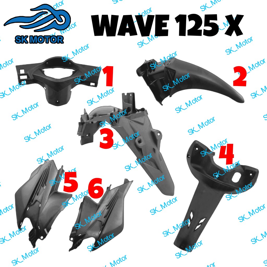 Honda WAVE 125 X / WAVE125X / Ultimo Original Inner Cover Full Set ...