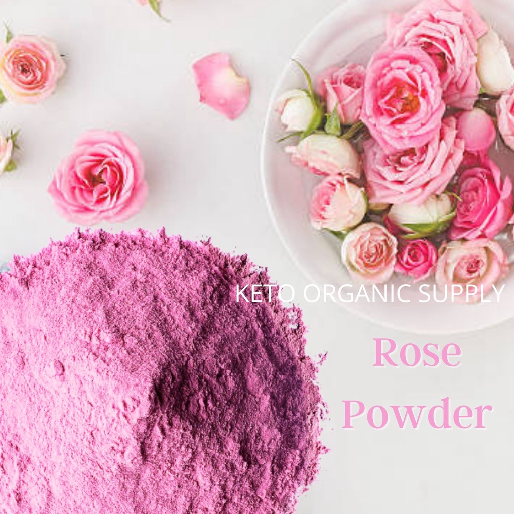 Rose powder 玫瑰粉 食用 Edible Dried Flower Food Grade Bunga Ros Tea Sakura ...