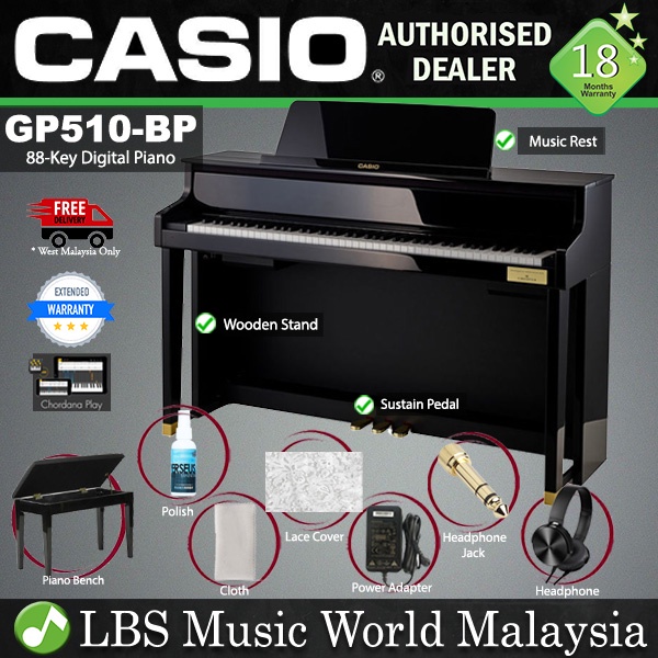 Casio GP-510BP Celviano 88 Keys Digital Hybid Piano With Natural Grand ...