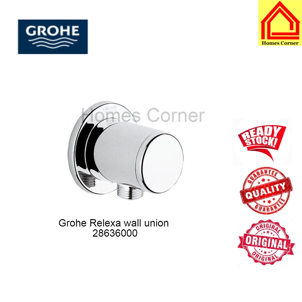 Grohe Relexa wall union shower outlet elbow | Shopee Malaysia