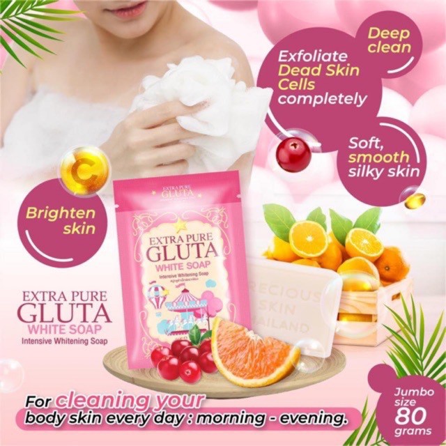 🎀EXTRA PURE GLUTA WHITE SOAP®️ Whitening Soap | Shopee Malaysia
