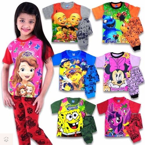 Hot Sale Kids JERSEY Pajamas Part 2 - Random Color. (2-6Y) Lowest In ...