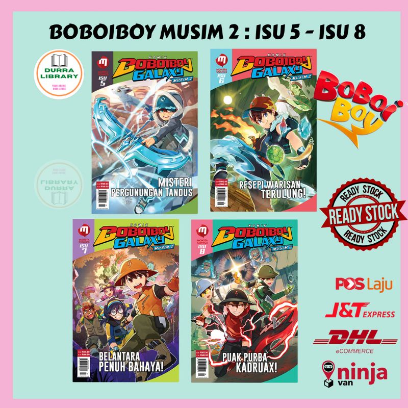 Komik BoBoiBoy Galaxy Musim 2 : Isu 5 Hingga Isu 8 | Shopee Malaysia