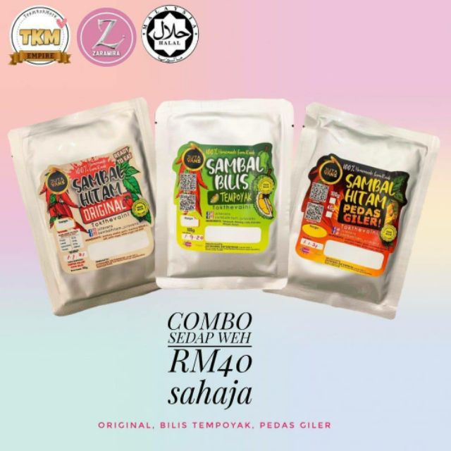 💢 COMBO 💢 JUTAVANS Combo SEDAP WEH #sambalhitamtokthevaini | Shopee ...