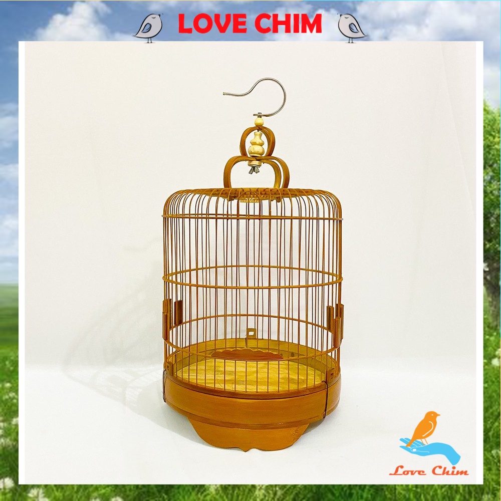 Beautiful, straight, smooth bird cage made of bamboo with hooks included | Shopee Malaysia