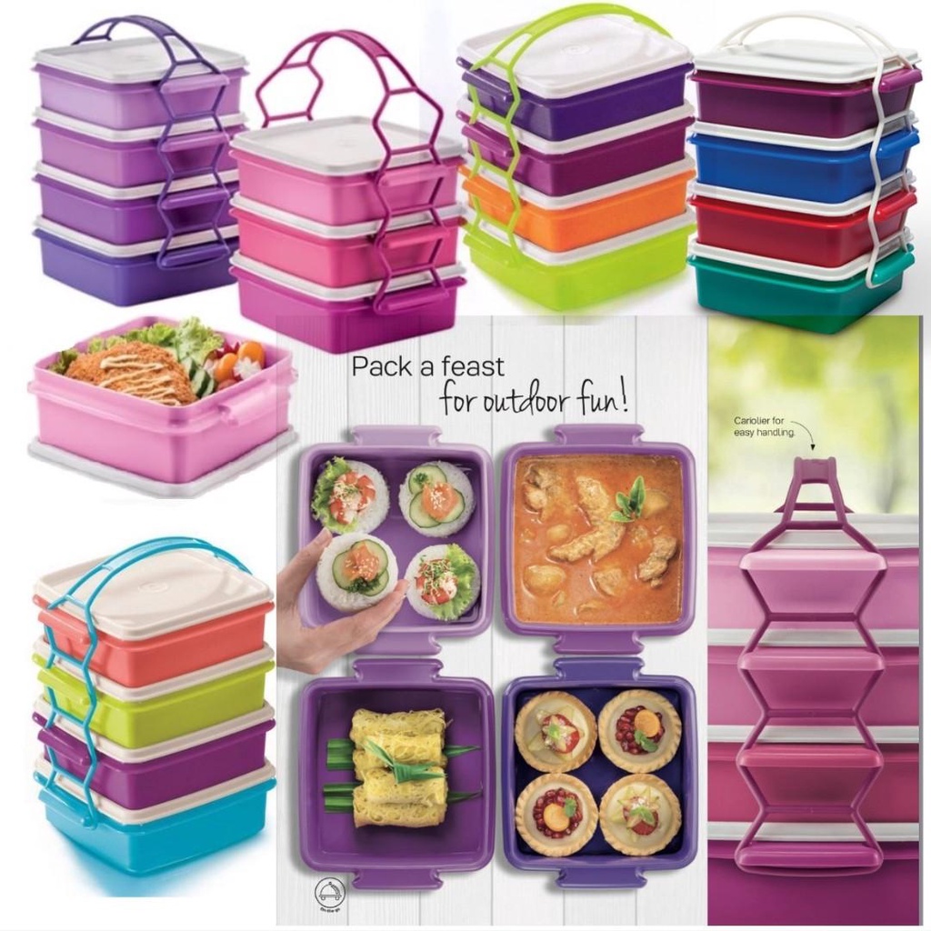 Tupperware Goody Box with Cariolier Small / Double / Jumbo Size - 1 set ...