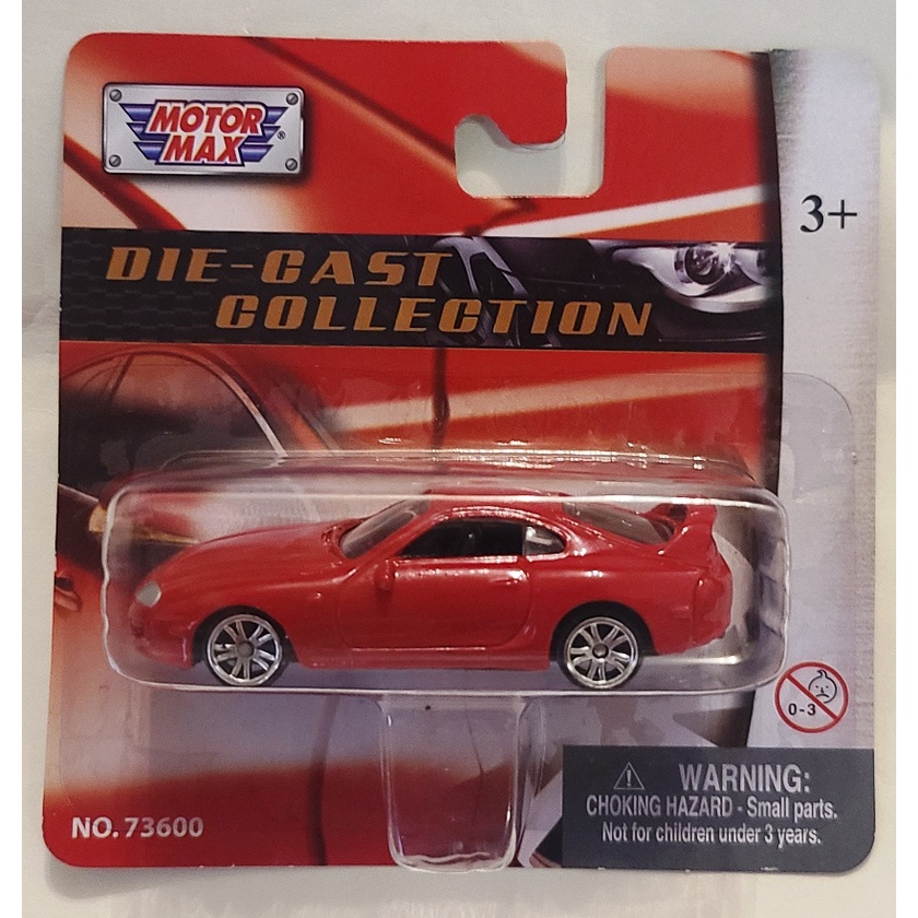 (💯 % Original) MOTORMAX 1:64 Toyota Supra (Red) | Shopee Malaysia