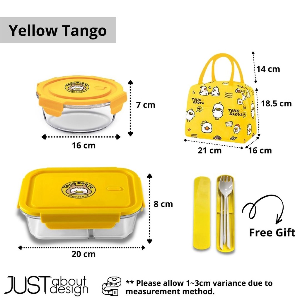 ⭐ Lunch Box Beg Bekal Makanan Kanak Kanak Sekolah Bento Glass Lunch Box ...