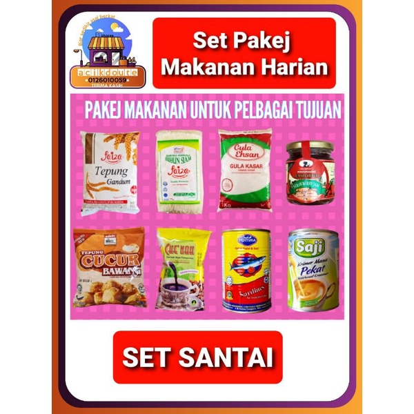 Barang Keperluan Dapur [Set Santai] | Packed Food | Box Makanan ...