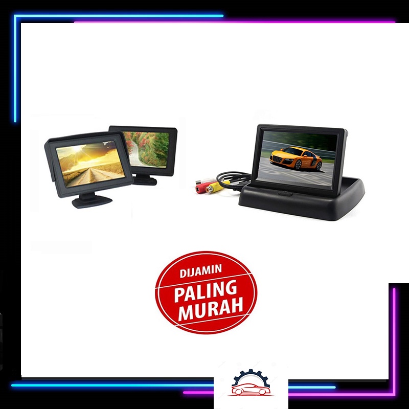 LAYAR Car Monitor Screen Reverse Parking Camera TFT LCD Rear View ...