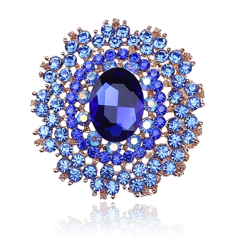 Large Crystal Glass Brooch High-end Clothing Accessories Pin Brooch ...
