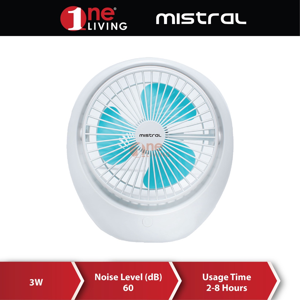 Mistral Mini Rechargeable Fan MRF65 | Shopee Malaysia