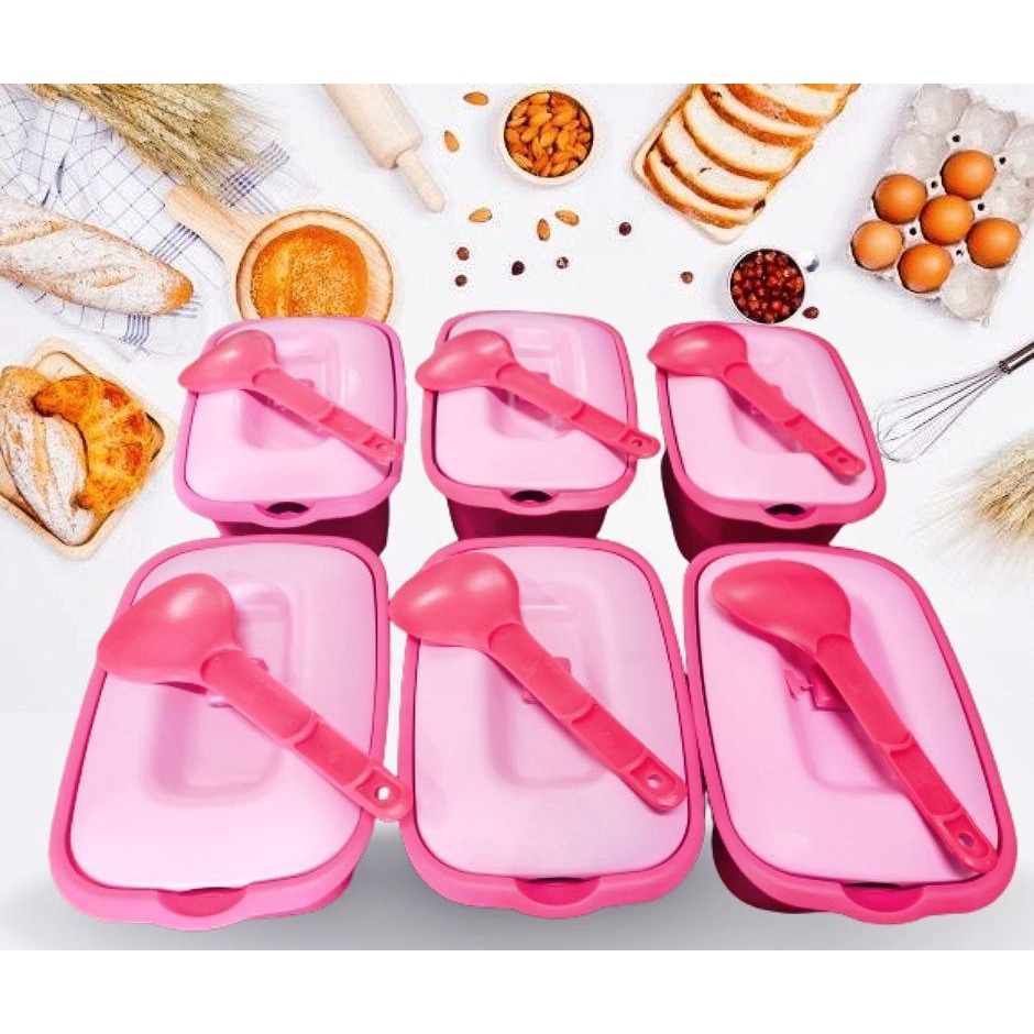 SET BUFFET PETAK PLASTIK (ALA TUPPERWARE)TERMASUK SUDIP Rectangular ...