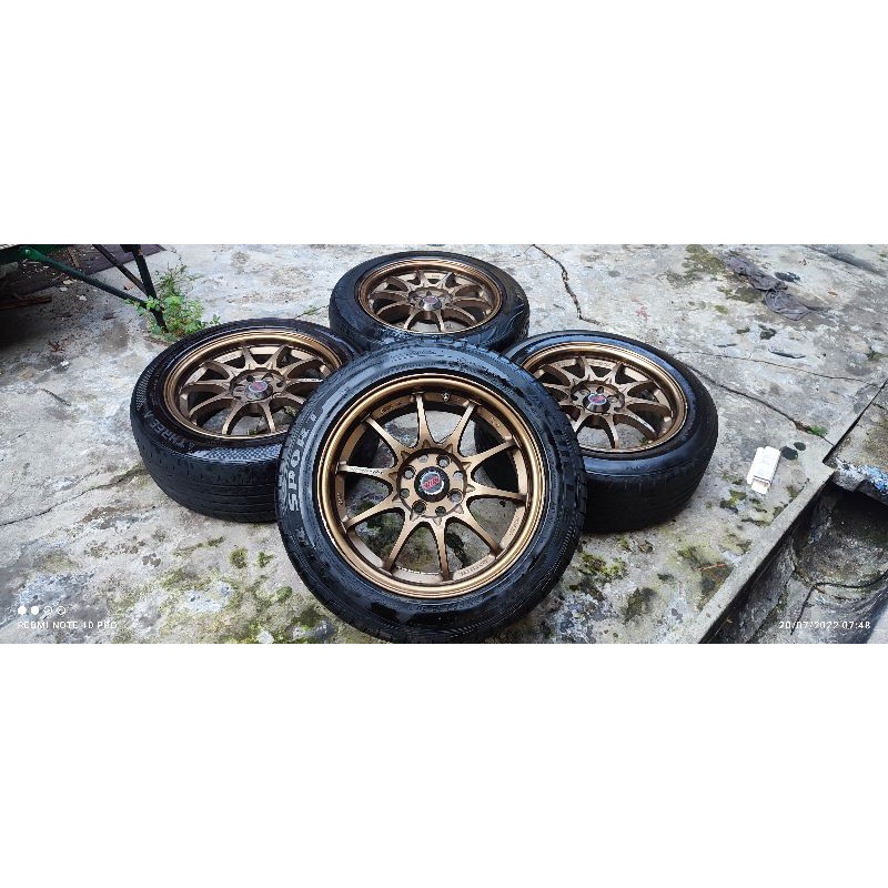 Rim Ce28 15" 15X7jj 4x100/114.3 ET38siap tayar 195/55/15 RM880 Cod sekitar kl Selangor Yang ...