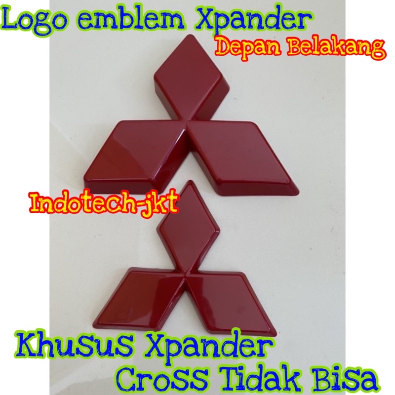 Mitsubishi Xpander Logo Emblem Front and rear | Shopee Malaysia