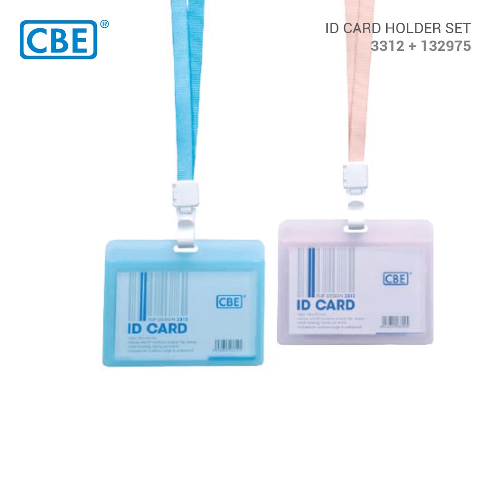 CBE ID Card Holder | Name Tag Set (3312 ID Card Holder + 132975 Lanyard ...
