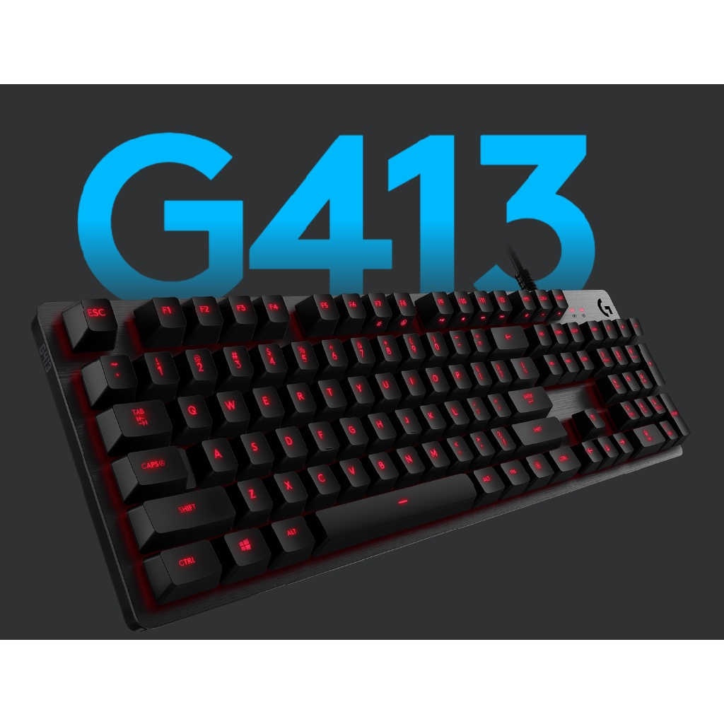 # Logitech G413 Carbon - RED Mechanical Backlit Gaming Keyboard # 920 ...