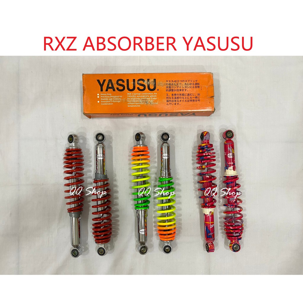 YAMAHA RXZ REAR ABSORBER MONOSHOCK YASUSU 330MM ( RED / YELLOW / BATIK ...
