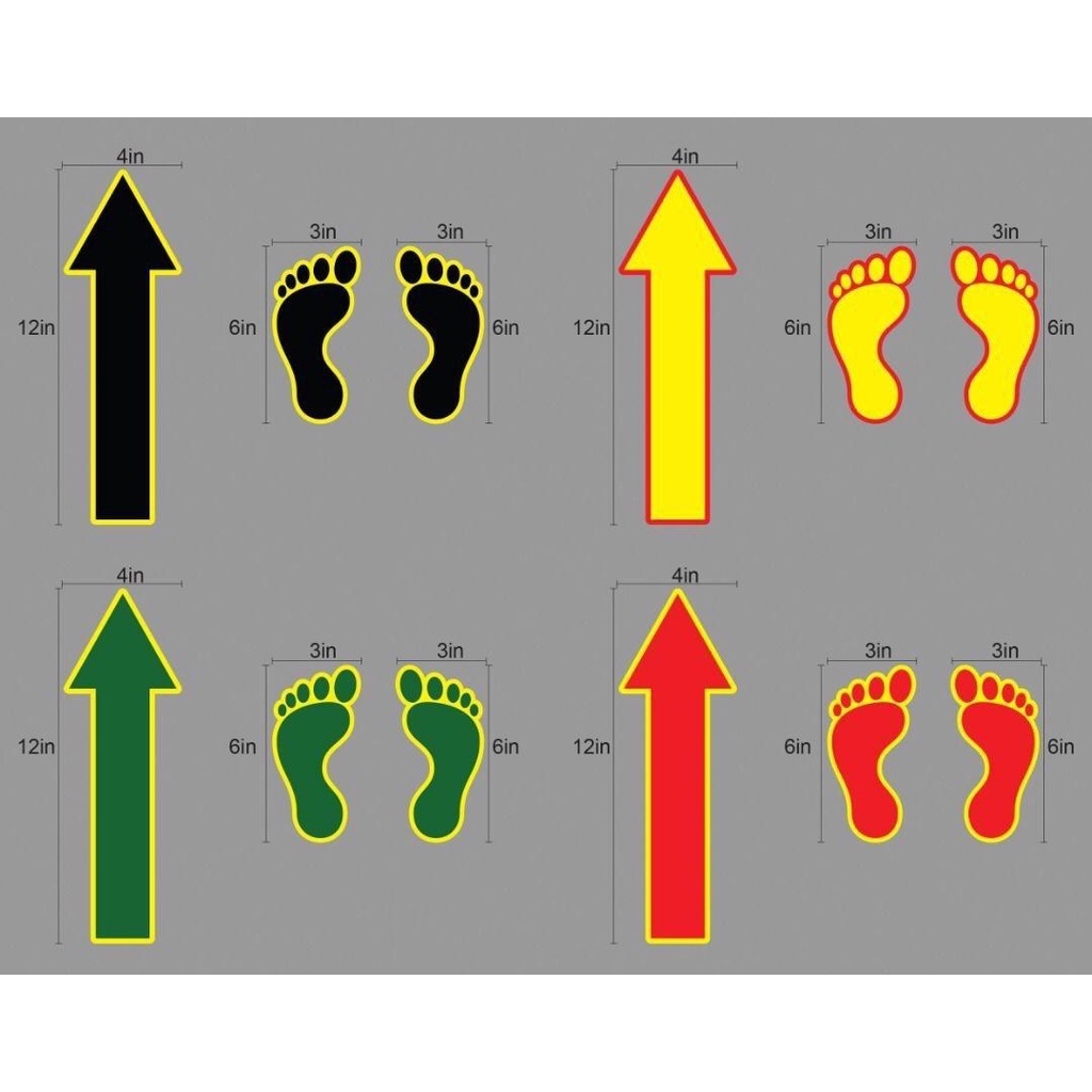 STICKER TAPAK KAKI / FLOOR TAPE (SOP) | Shopee Malaysia