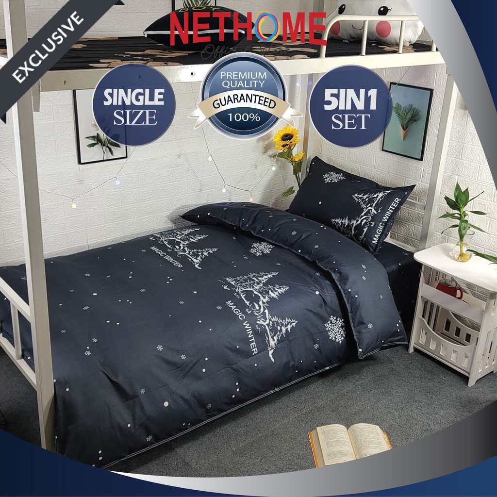 HOT CADAR SINGLE&SUPERSINGLE 5D SET (5IN1) COMFORTER TEBAL | READY ...