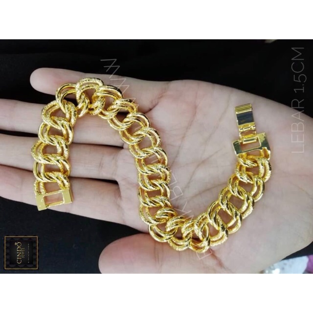 Gelang Coco Emas Korea L1.5CM Cop916 [ ReadyStok] | Shopee Malaysia