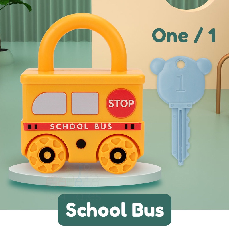 Connecting Train Number Learning Padlocks Toy [Single Unit] Kids Lock ...