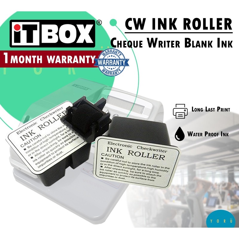 CW Ink Roller | Cheque Writer Black Color Ink Roller | iTBOX MOA MCEC ...