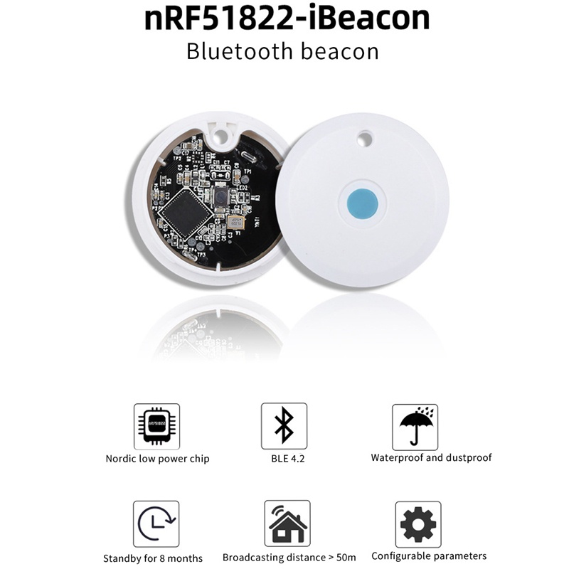 NRF51822 Bluetooth Module Ibeacon Base Station Positioning Beacon Near Field Positioning with ...