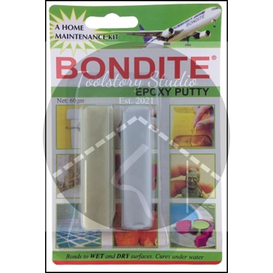 BONDITE EPOXY PUTTY ADHESIVE HOUSEHOLD REPAIR EPOXY PUTTY 90G | Shopee ...