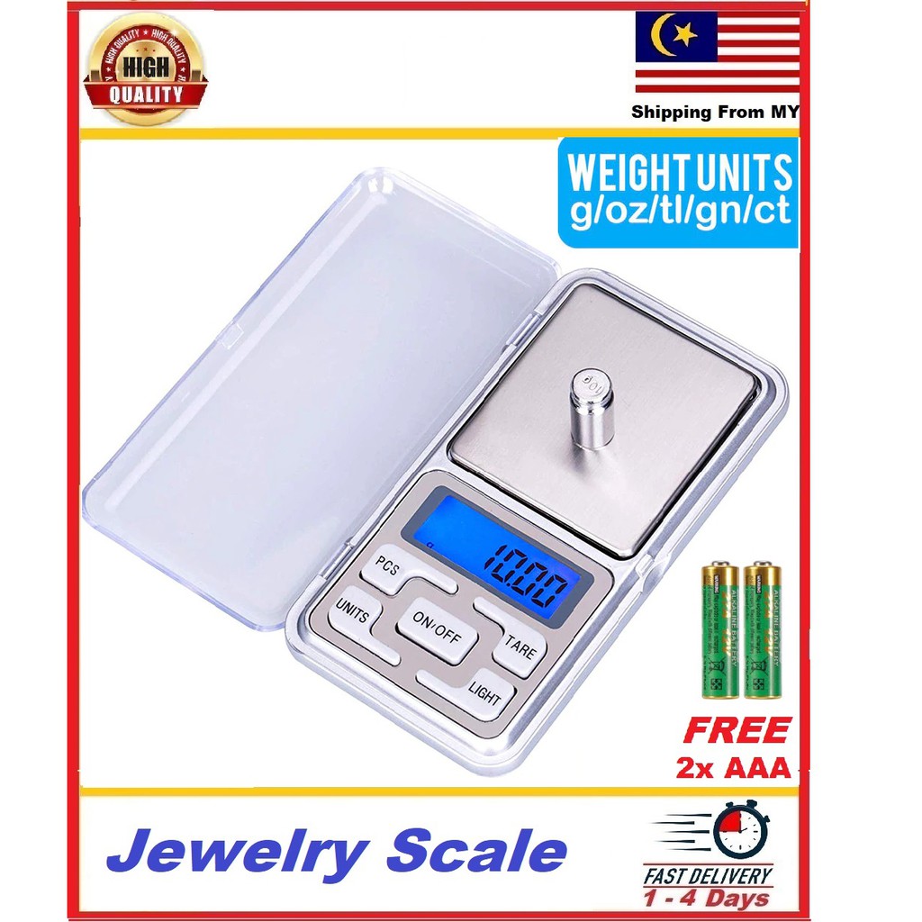 100g/200g/500g x 0.01g /0.1g/ Mini Digital Weight Jewelry Gold Pocket Scales LCD Backlight ...