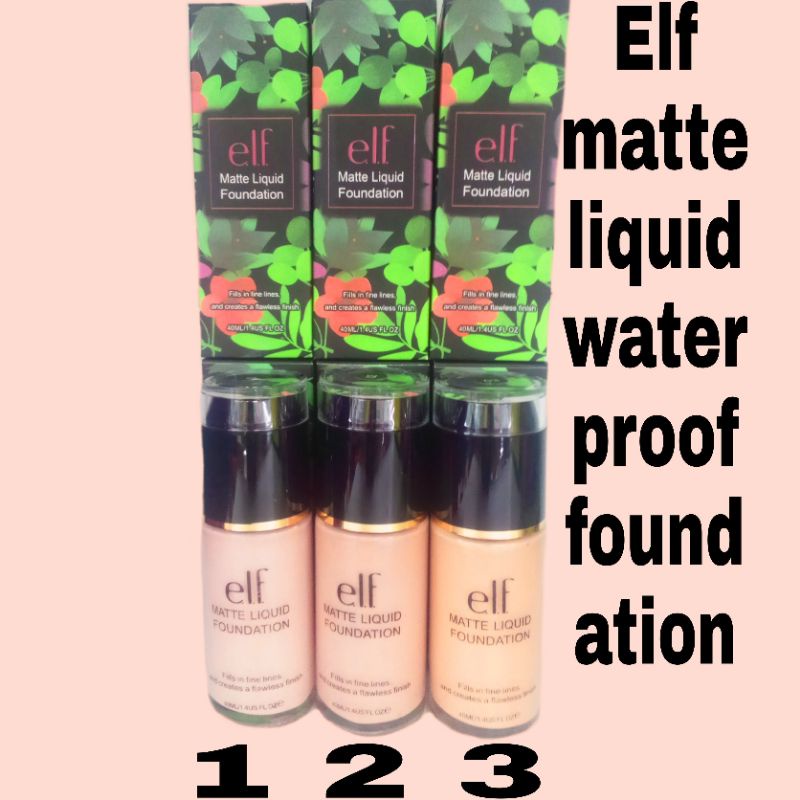 Full coverage Foundation [ELF matte liquid porless waterproof] original ...