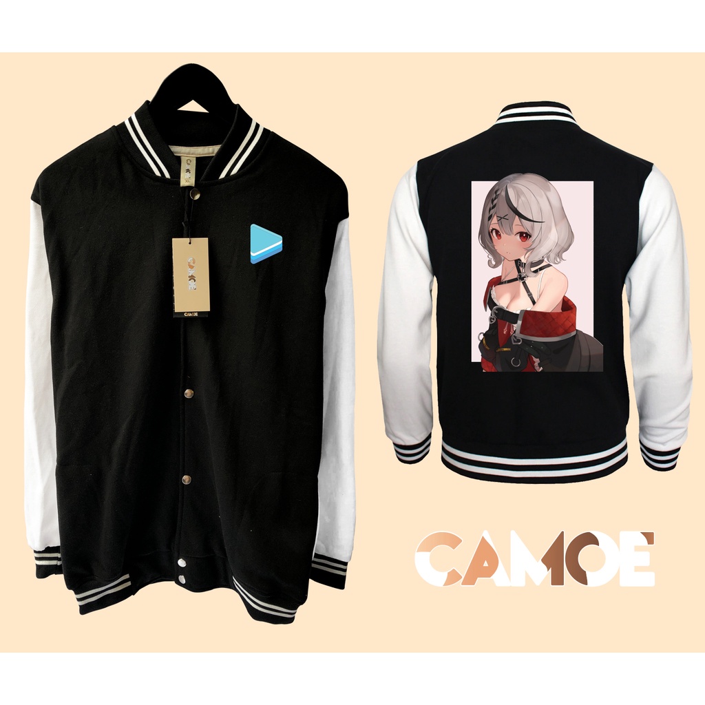Vtuber Hololive Sakamata Chloe Anime Varsity Baseball Jacket | Shopee ...