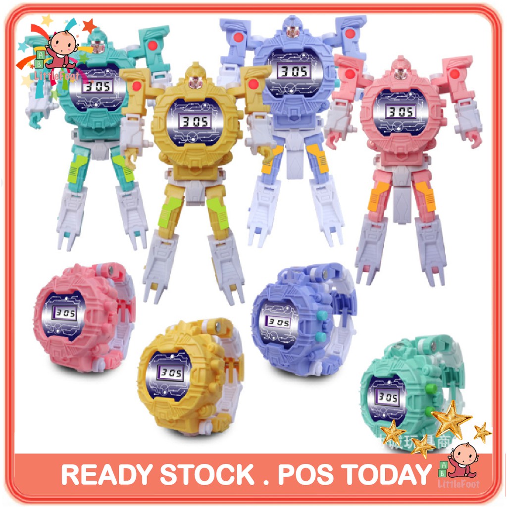 🔥READY STOCK🔥Littlefoot (Box) Foldable Children Watches Design Digital ...