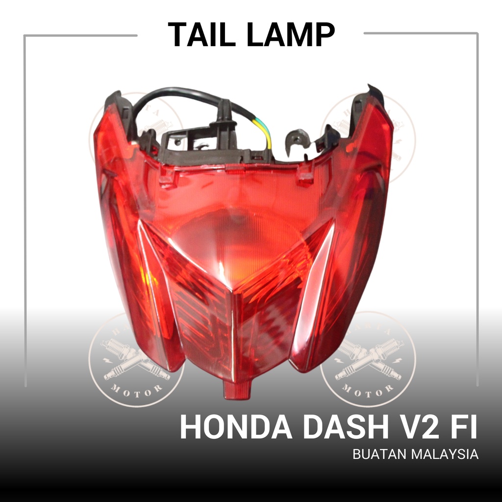HONDA Dash 2 Fi Dash II Dash two dashtwo dash2 new V2 TAIL LAMP Lampu Belakang Tail Light Brake ...