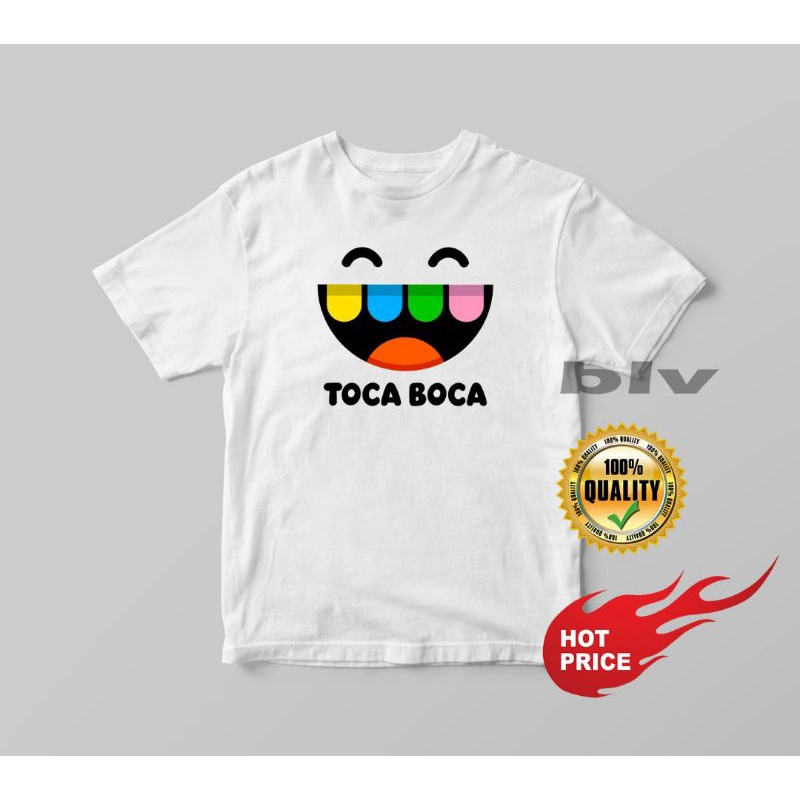 TOCA BOCA T-SHIRT BEST QUALITY IMAGE AND FABRIC | Shopee Malaysia