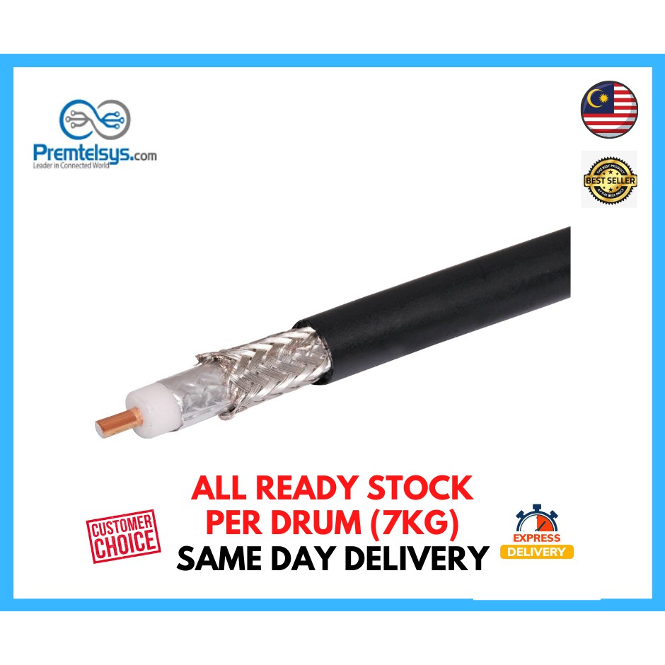[PRE-ORDER] 2.5C2V Coaxial Cable Single Core (500 Meter) | Shopee Malaysia