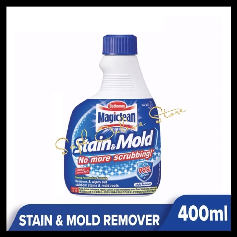 KAO MAGICLEAN Bathroom Stain and Mold Remover (400ml) - With Trigger ...