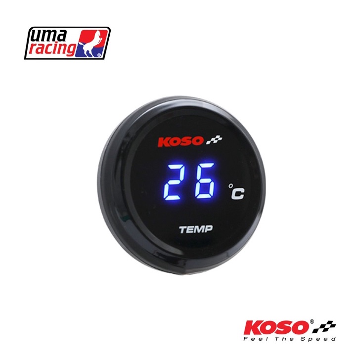 Koso i-Gear Temp Meter 100% Original Temperature Meter Red/Blue Lights ...