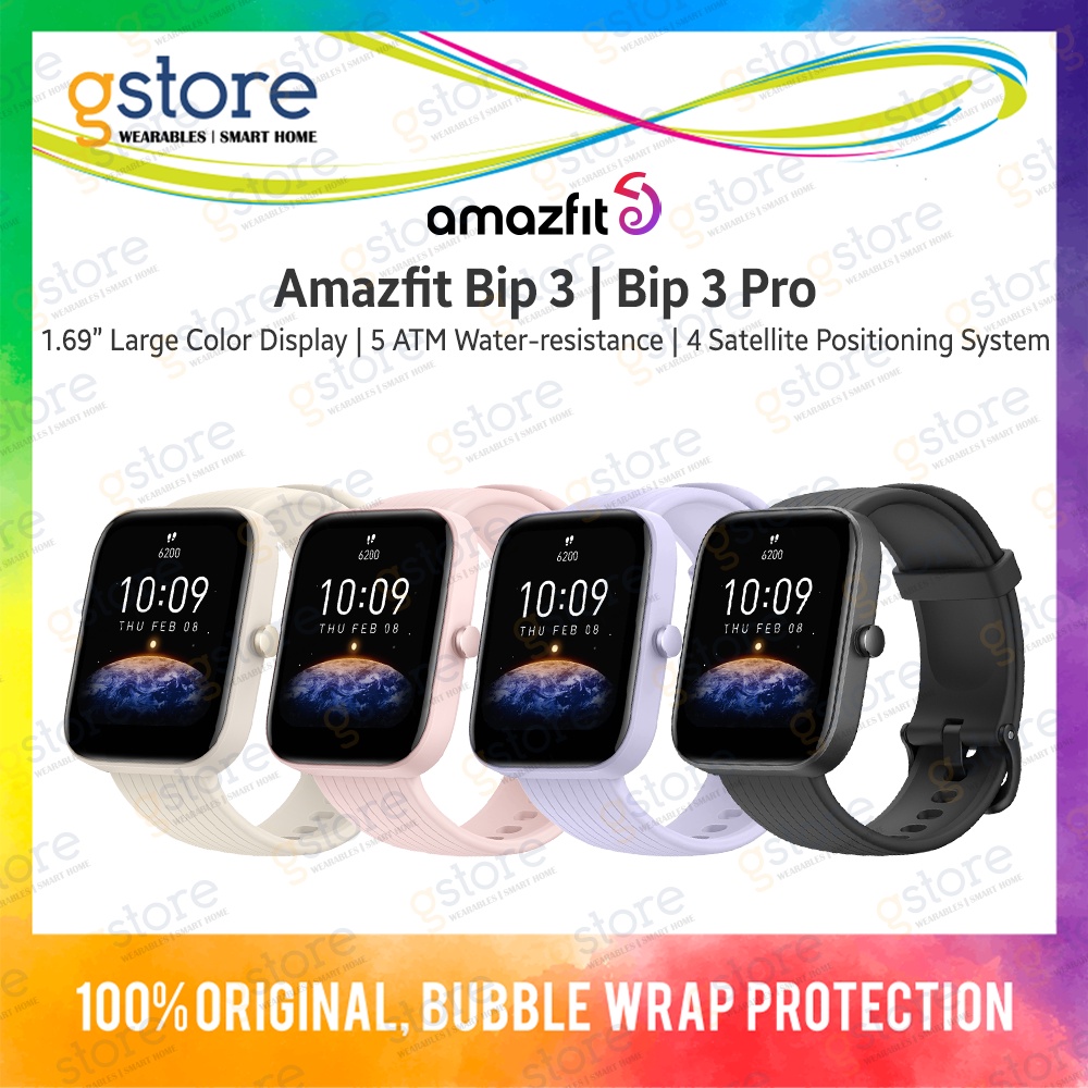 【MY Set 】Amazfit Bip 3 & Bip 3 Pro (SpO2 Monitoring, 5ATM Water ...