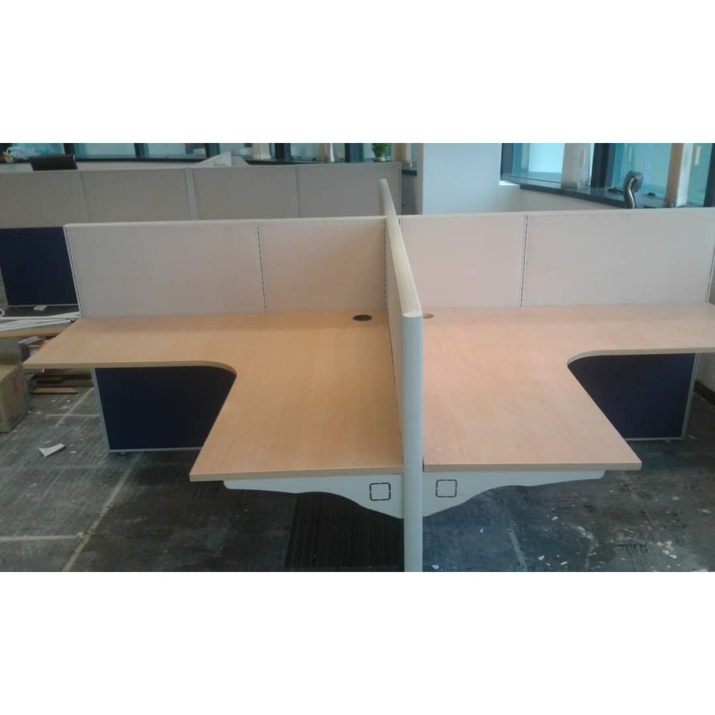 4 Seaters Office Workstation Table Code:OWT-058 | Shopee Malaysia