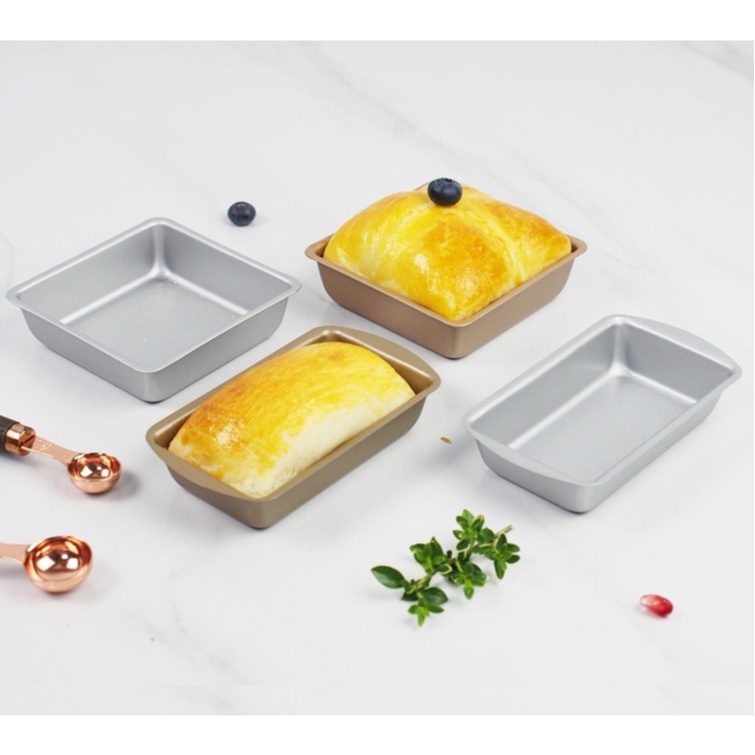 Premium 5 Inch Rectangle Baking Tray for Oven Bread Baking Pan Nonstick ...