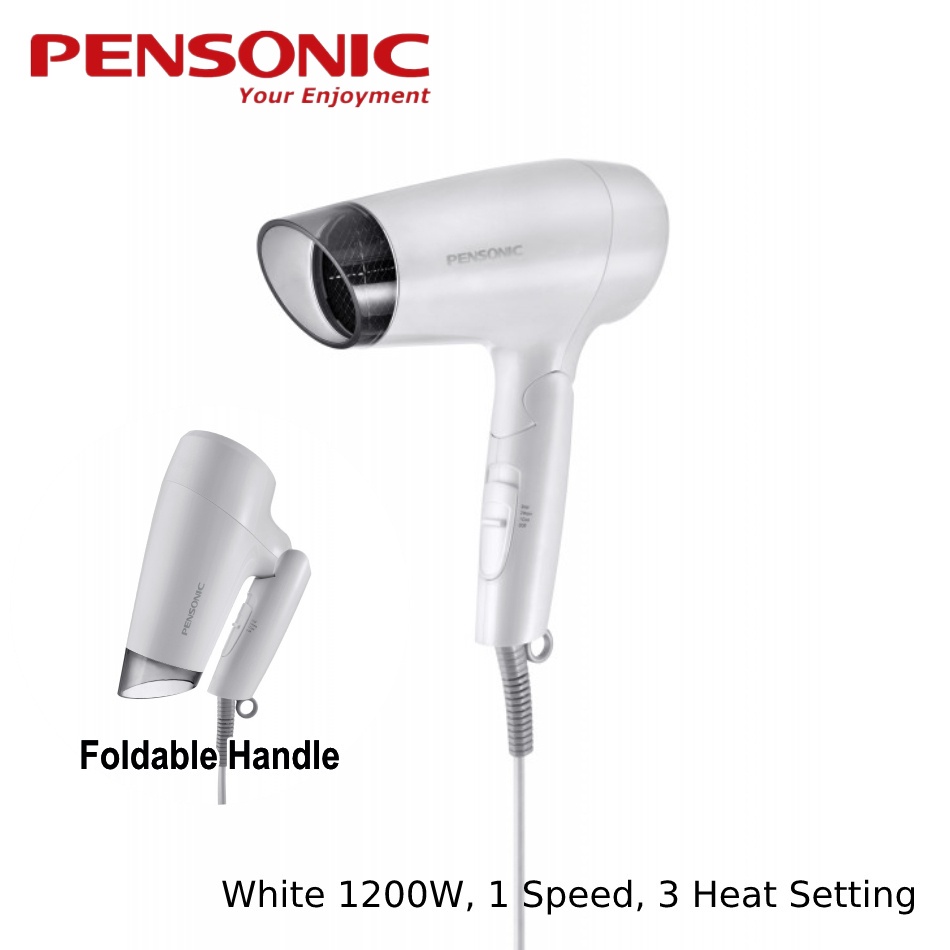 PENSONIC HAIR DRYER PHD-1203F (WHITE) | Shopee Malaysia