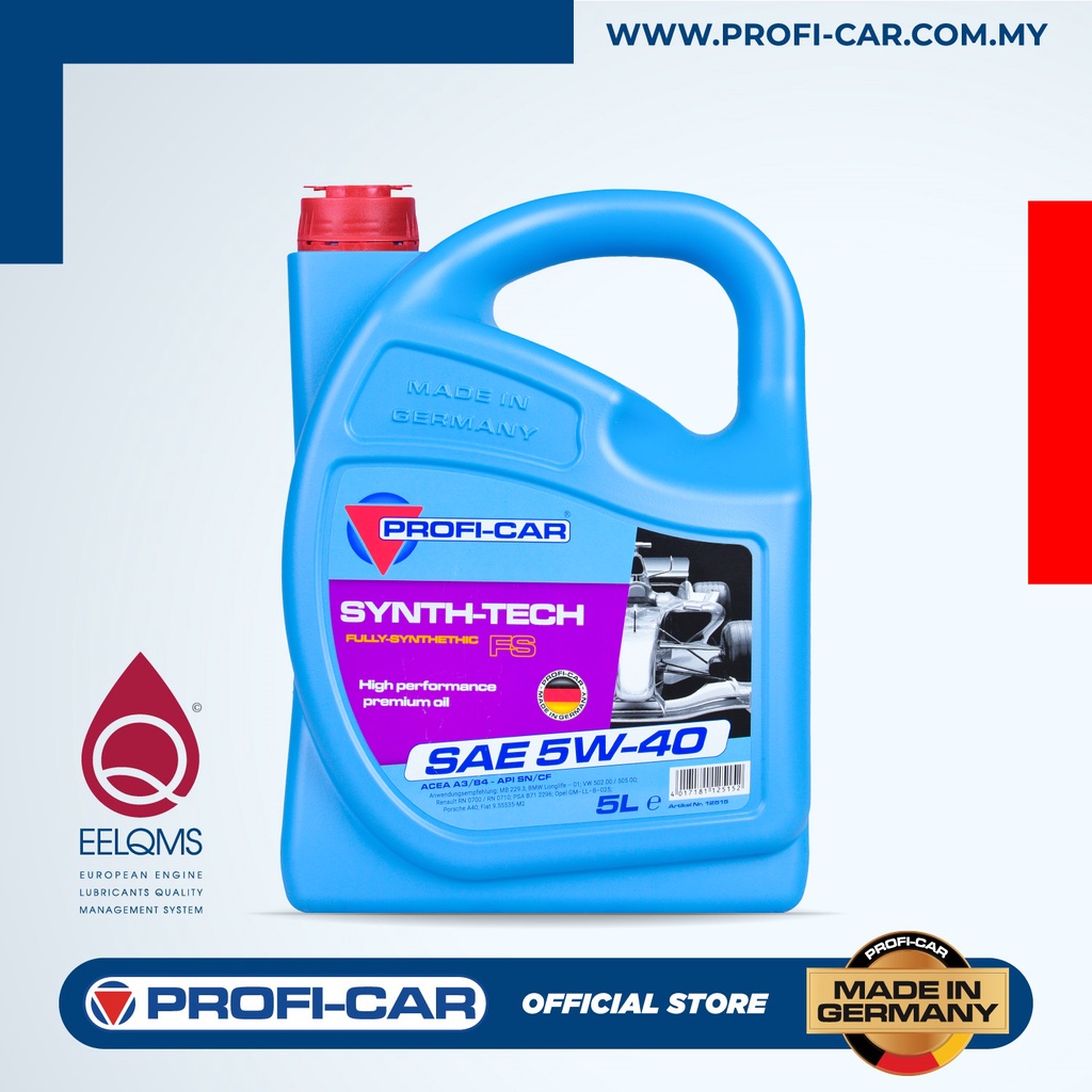 PROFI-CAR SYNTH-TECH FS 5W40 SN Fully Synthetic Engine Oil (5L ...