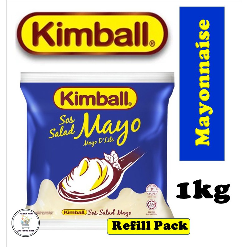 Kimball Refill Pack Sos Salad Mayo D'Lite - Mayonnaise 1kg | Shopee ...