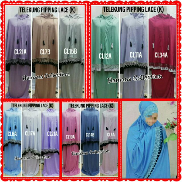 TELEKUNG SOLAT LACE/ TELEKUNG SOLAT ARAFAH/ TELEKUNG SOLAT COTTON ...