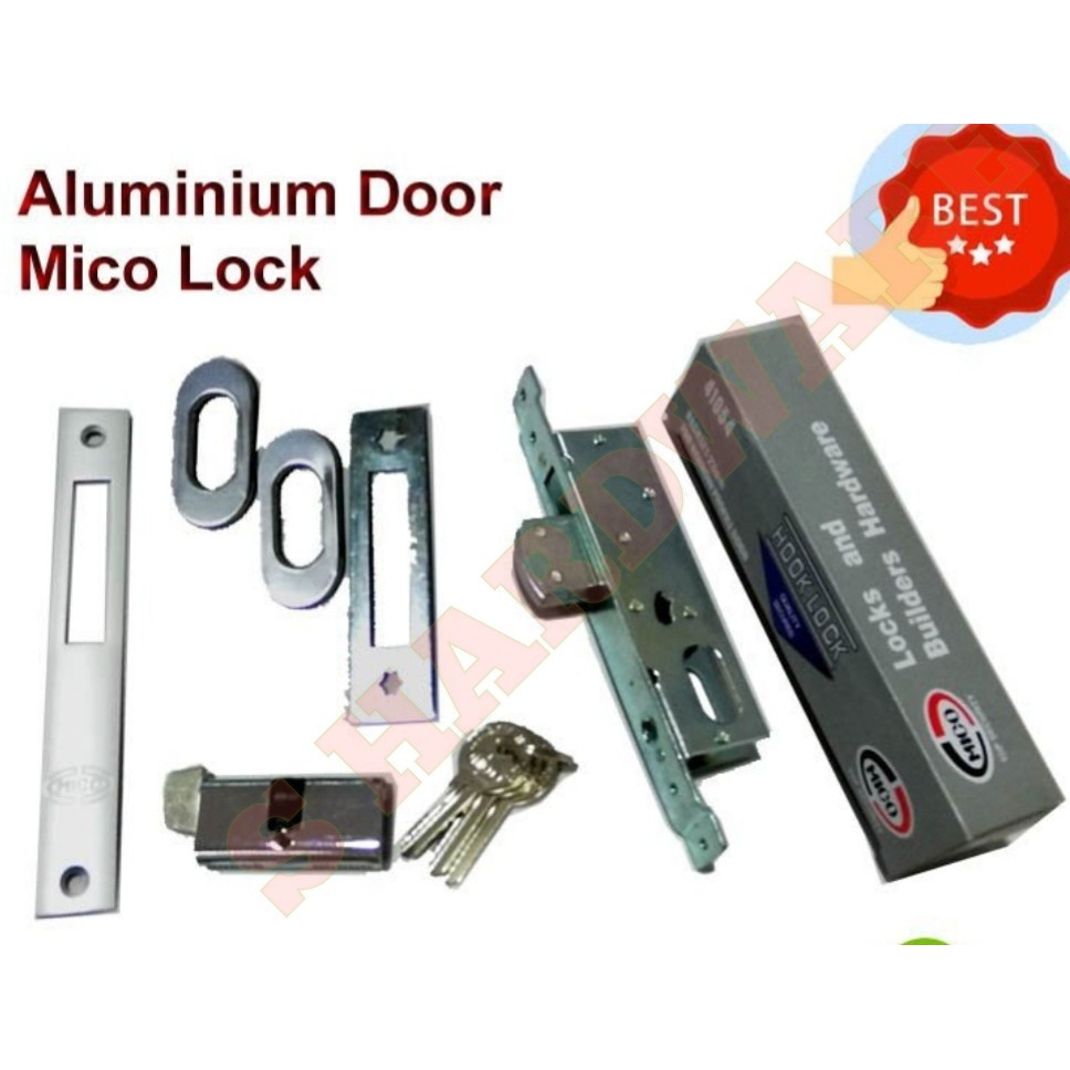 Mico Narrow Aluminum Frame Swing Door Lock MC41054 Aluminium door lock ...