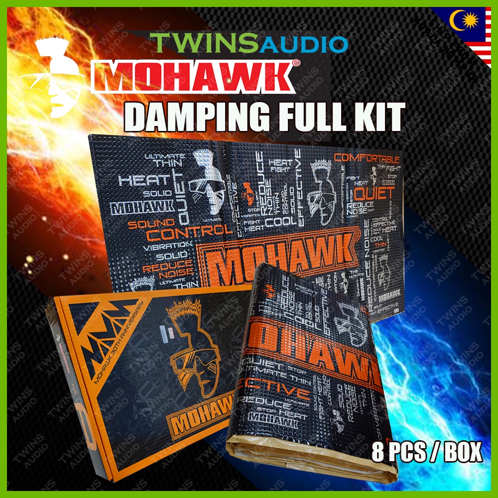 Mohawk Car Audio Soundproof / Sound Damping Full Kit ( 8pcs/box ...