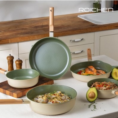 Roichen Ceramic IH multi-pan Deep Green Edition | Shopee Malaysia